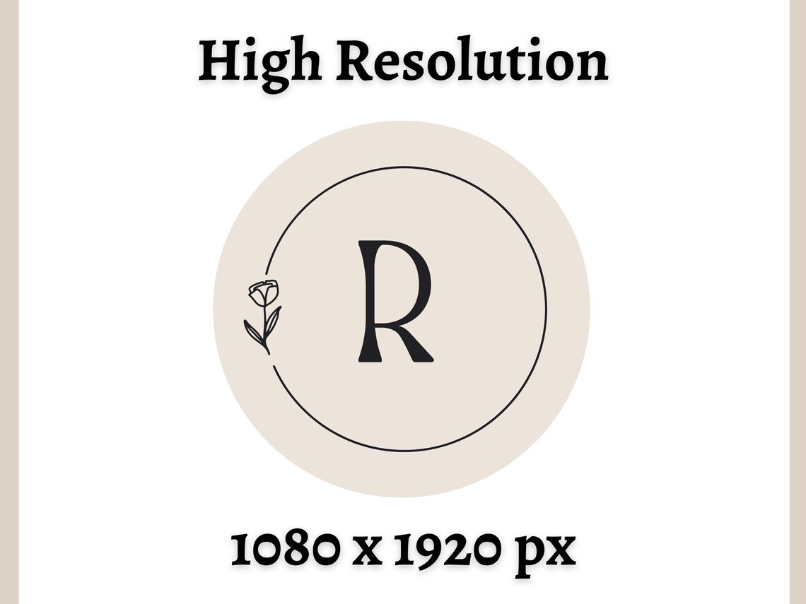 Letter Instagram Highlight Covers Neutral Letters Icons Story Alphabet ...
