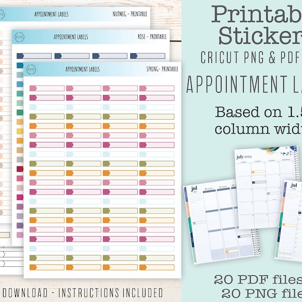 Printable Appointment Label - Etsy
