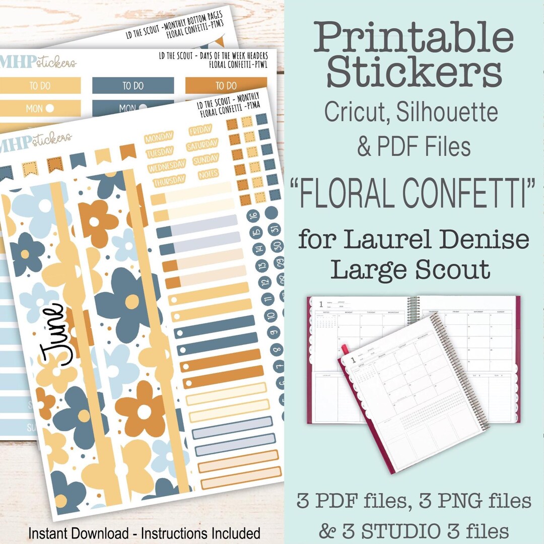 Printable Sticker for Laurel Denise SCOUT Planners. June Stickers ...