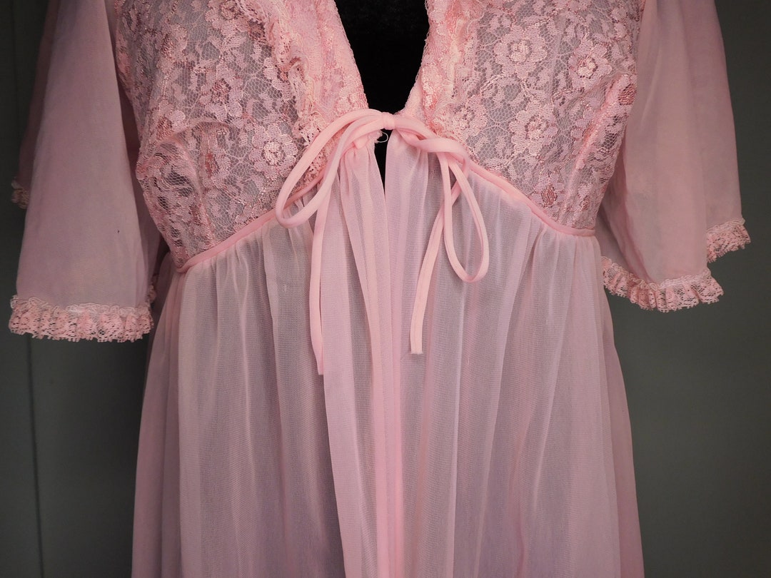Barbie Pink Peignoir Robe - Etsy