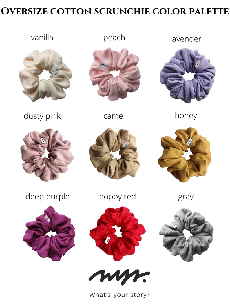 Oversize Scrunchie Pack Scrunchie Bundle Cotton Scrunchie | Etsy