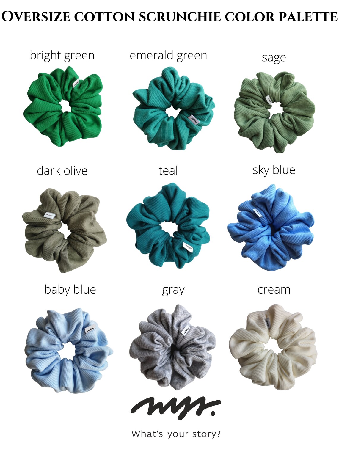 Oversize Scrunchie Pack Scrunchie Bundle Cotton Scrunchie | Etsy