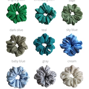 Oversize Scrunchie Pack, Scrunchie Bundle, Cotton Scrunchie Hair Tie ...