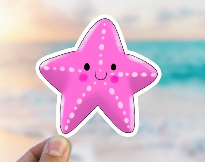 Pink Sea Shell Sticker - Etsy