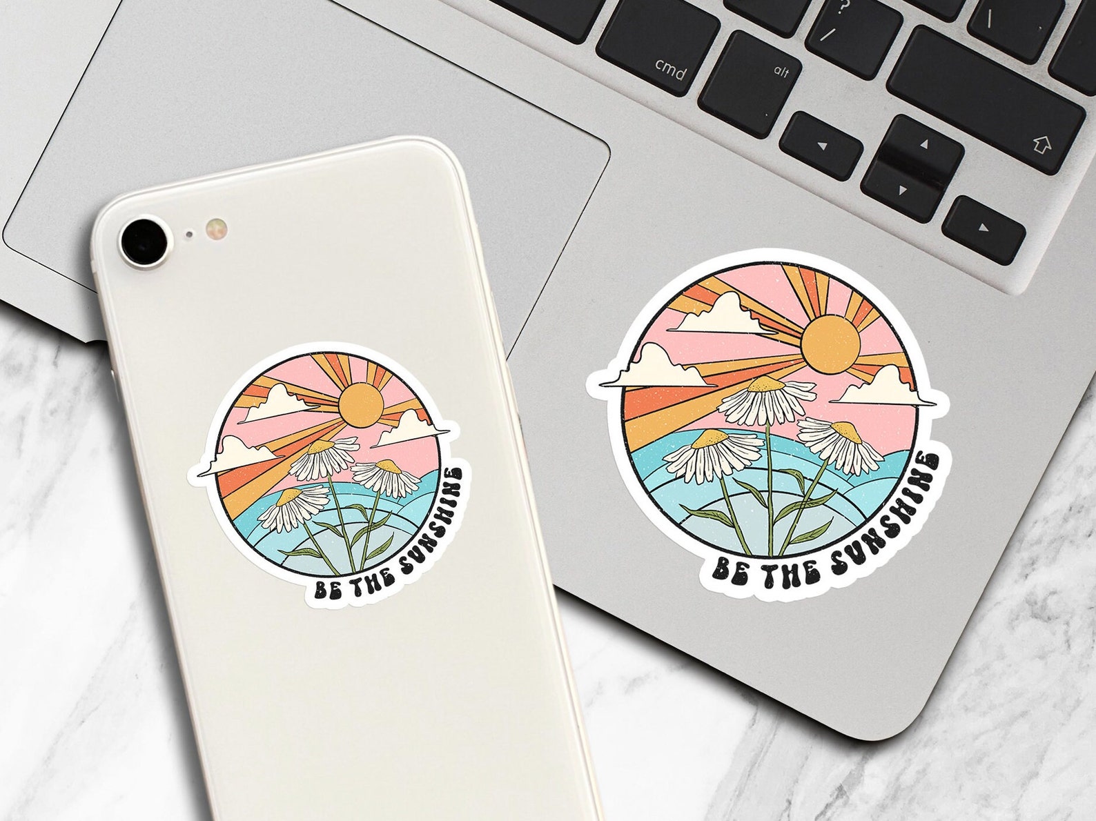 Be the Sunshine Sticker Retro Boho Aesthetic Decal Vintage - Etsy