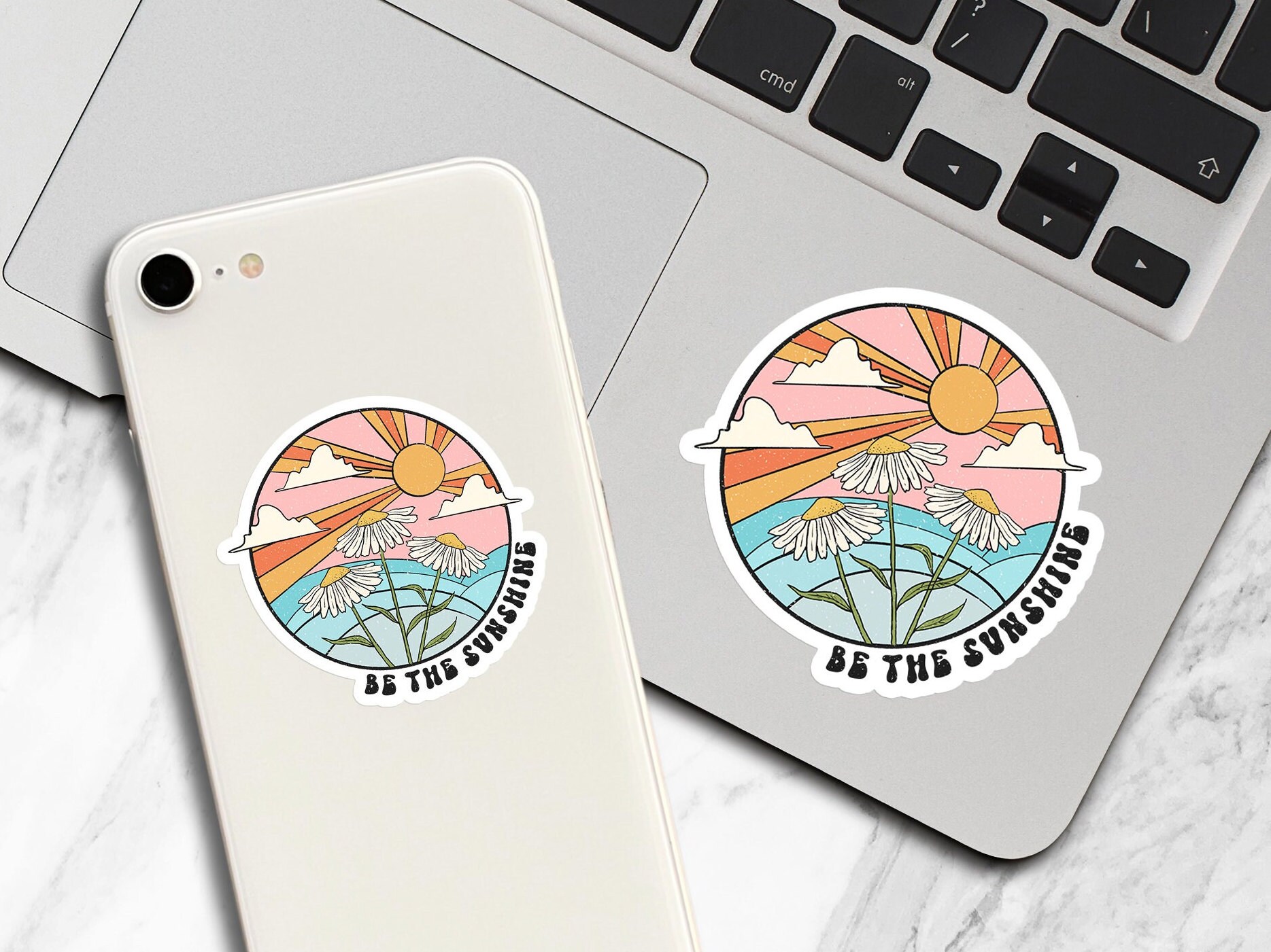Be the Sunshine Sticker Retro Boho Aesthetic Decal Vintage - Etsy