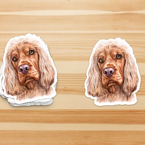 English Cocker Spaniel Sticker, Realistic Dog Vinyl Decal, Dog Lover ...