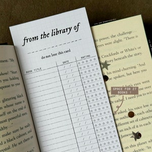 Printable Bookmarks Reading Goals, Daily Reading Tracker, Library Book ...