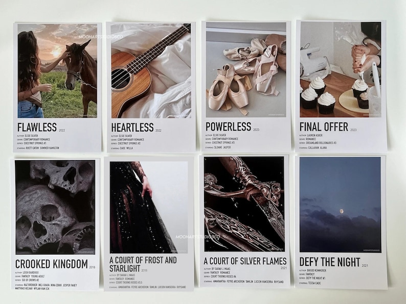 Aesthetic Book Inspired Posters (3) *physical Item* [book Posters ...