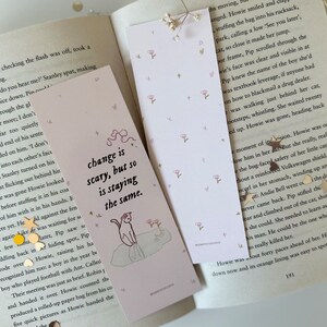 Self Care Cute Cat Affirmation Bookmark | Coquette Bookmark, Bookish ...