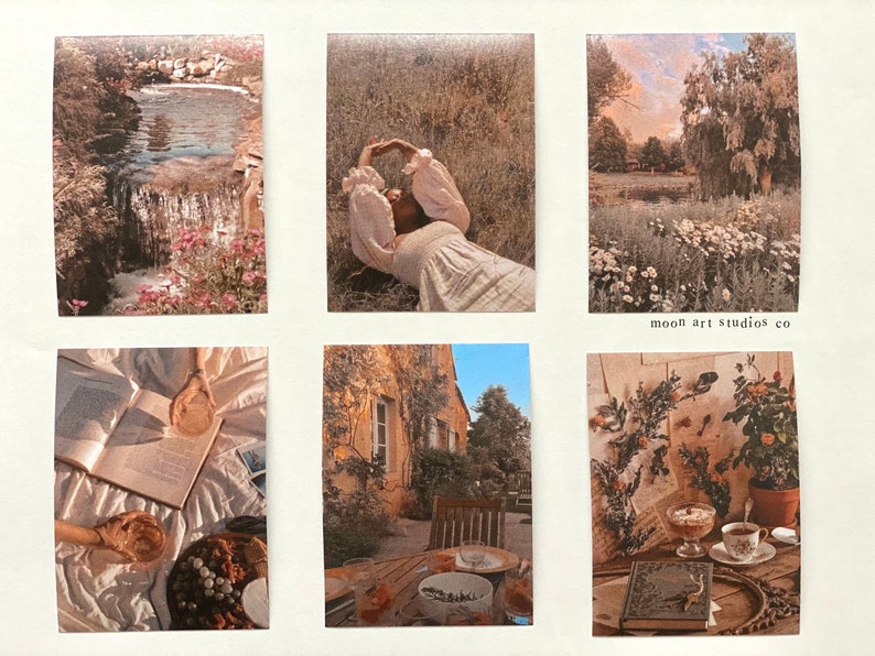 Cottage-core Mini Wall Collage Kit Aesthetic collage Prints - Etsy