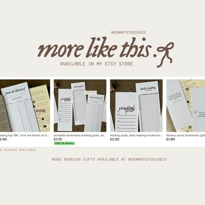 Printable Bookmarks Reading Goals, Daily Reading Tracker, Library Book ...