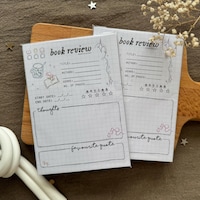 Book Review Bundle Printable Reading Journal Book Series Review Digital ...