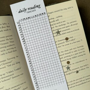 Printable Bookmarks Reading Goals, Daily Reading Tracker, Library Book ...