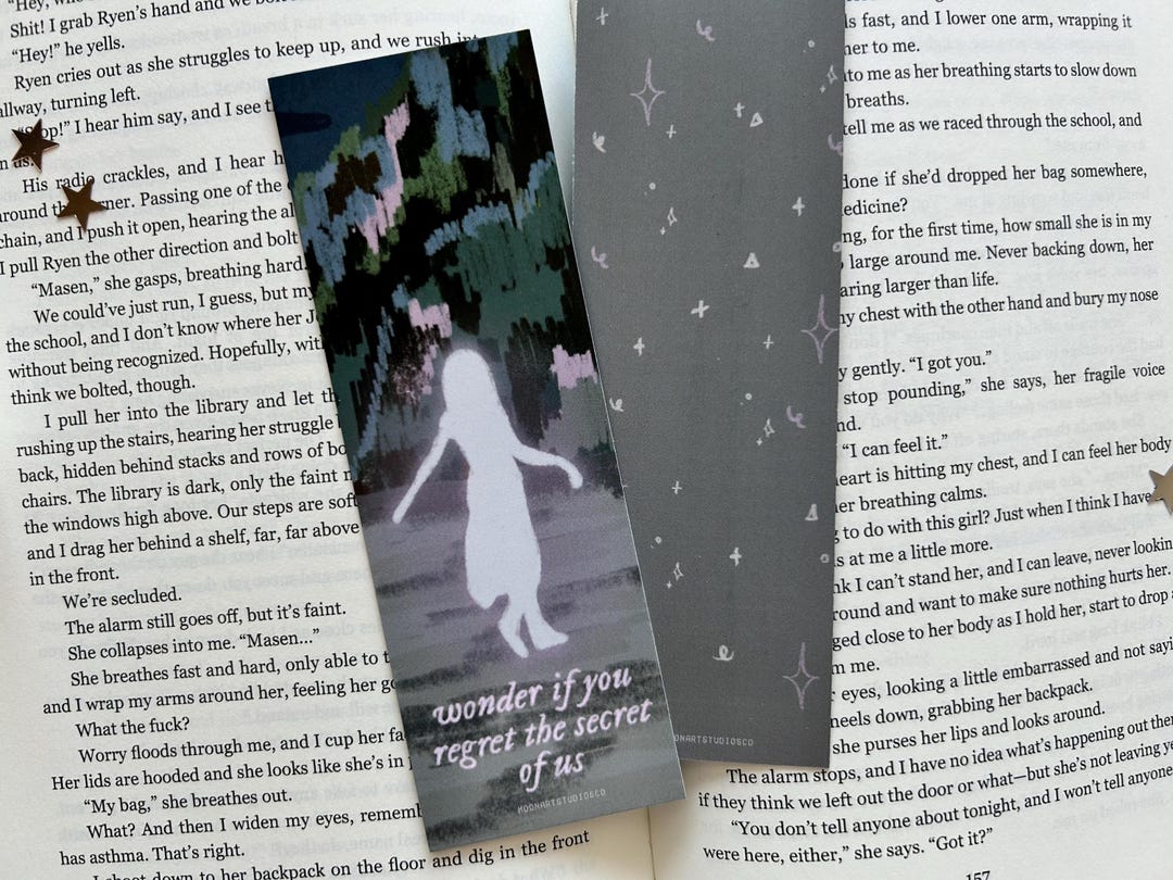 Secret of Us Bookmark | Romantic Lyric Inspired Bookmark, Cozy ...