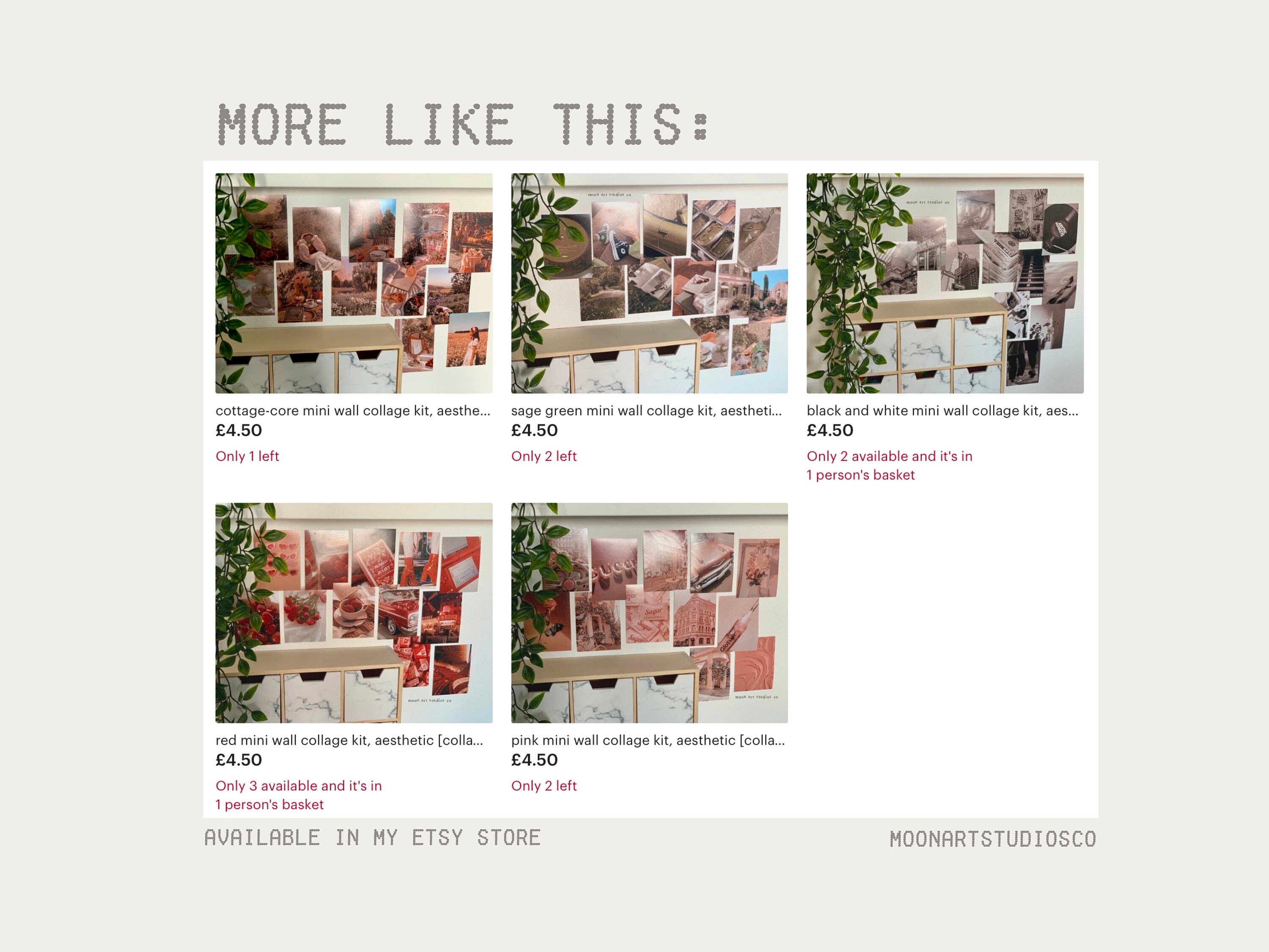 Red Mini Wall Collage Kit Aesthetic collage Prints collage - Etsy