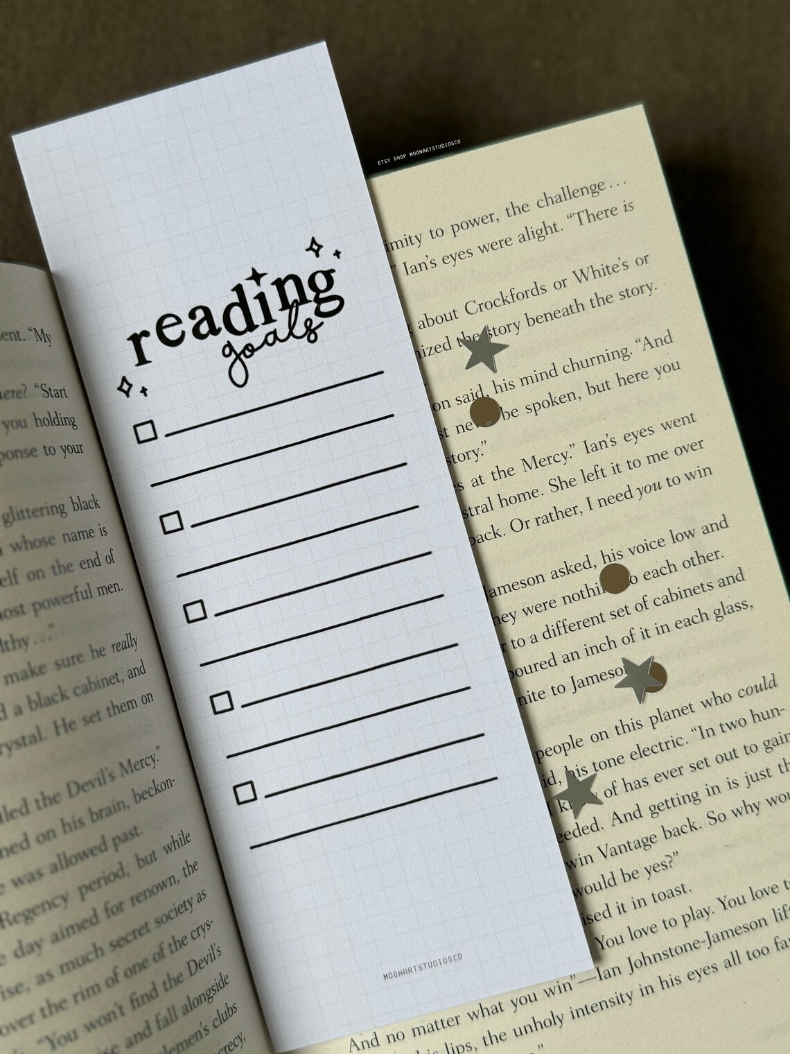 Reading Goals, Daily Reading Tracker Bookmark [gifts for Book Lover ...