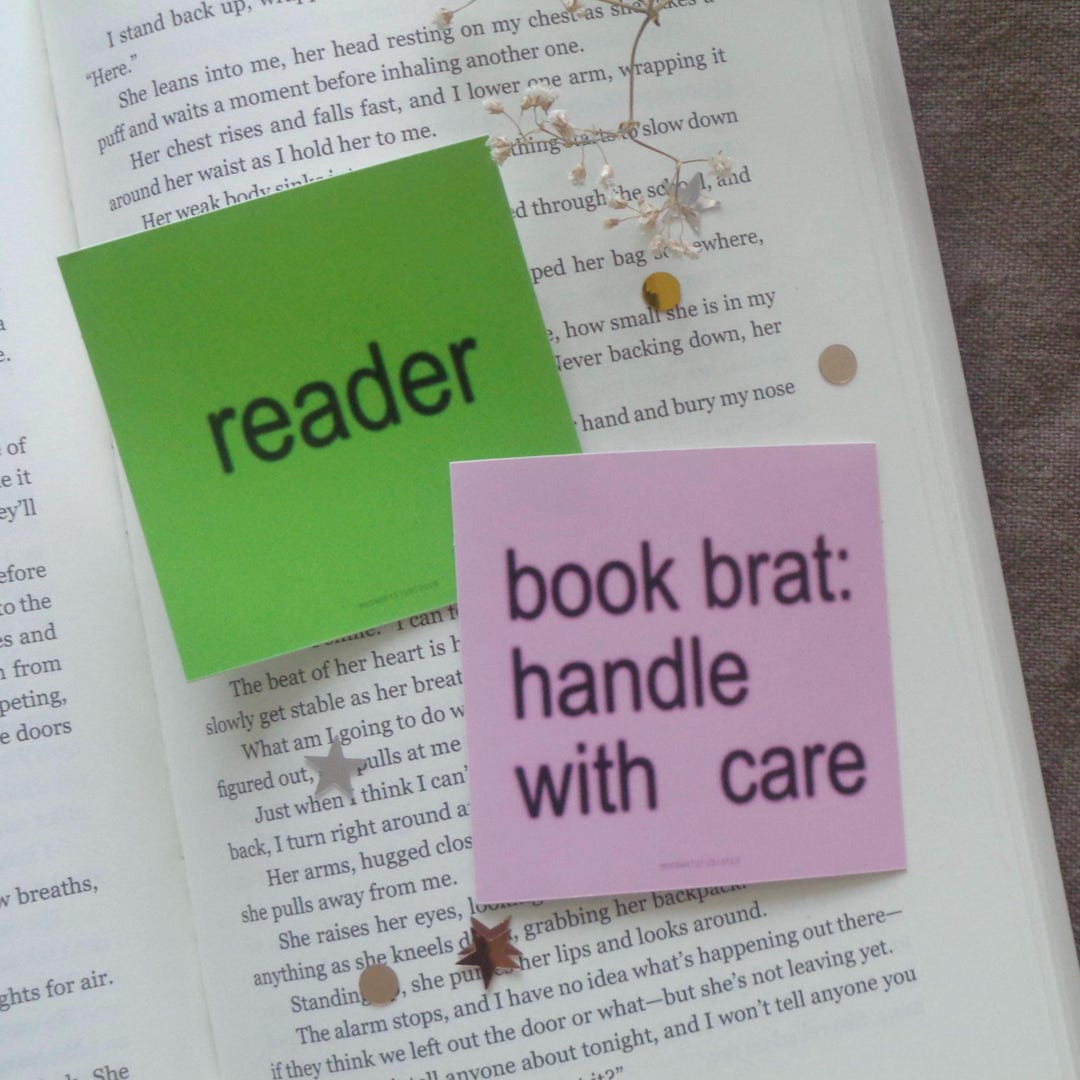 Book Brat Square Stickers | Inspired Sticker, Kindle Case Sticker ...