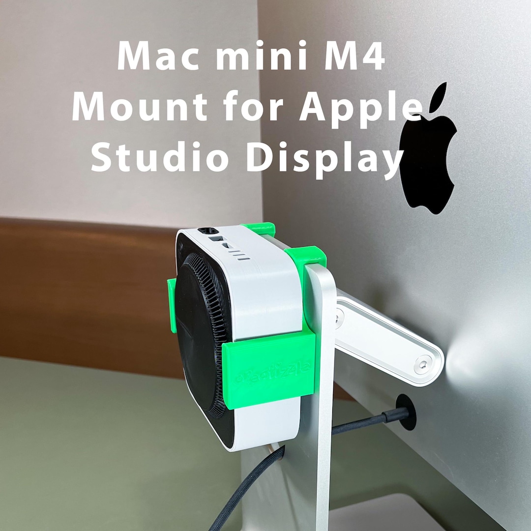 Mac Mini M4 Mount for Apple Studio Display tilt and Height-adjustable ...