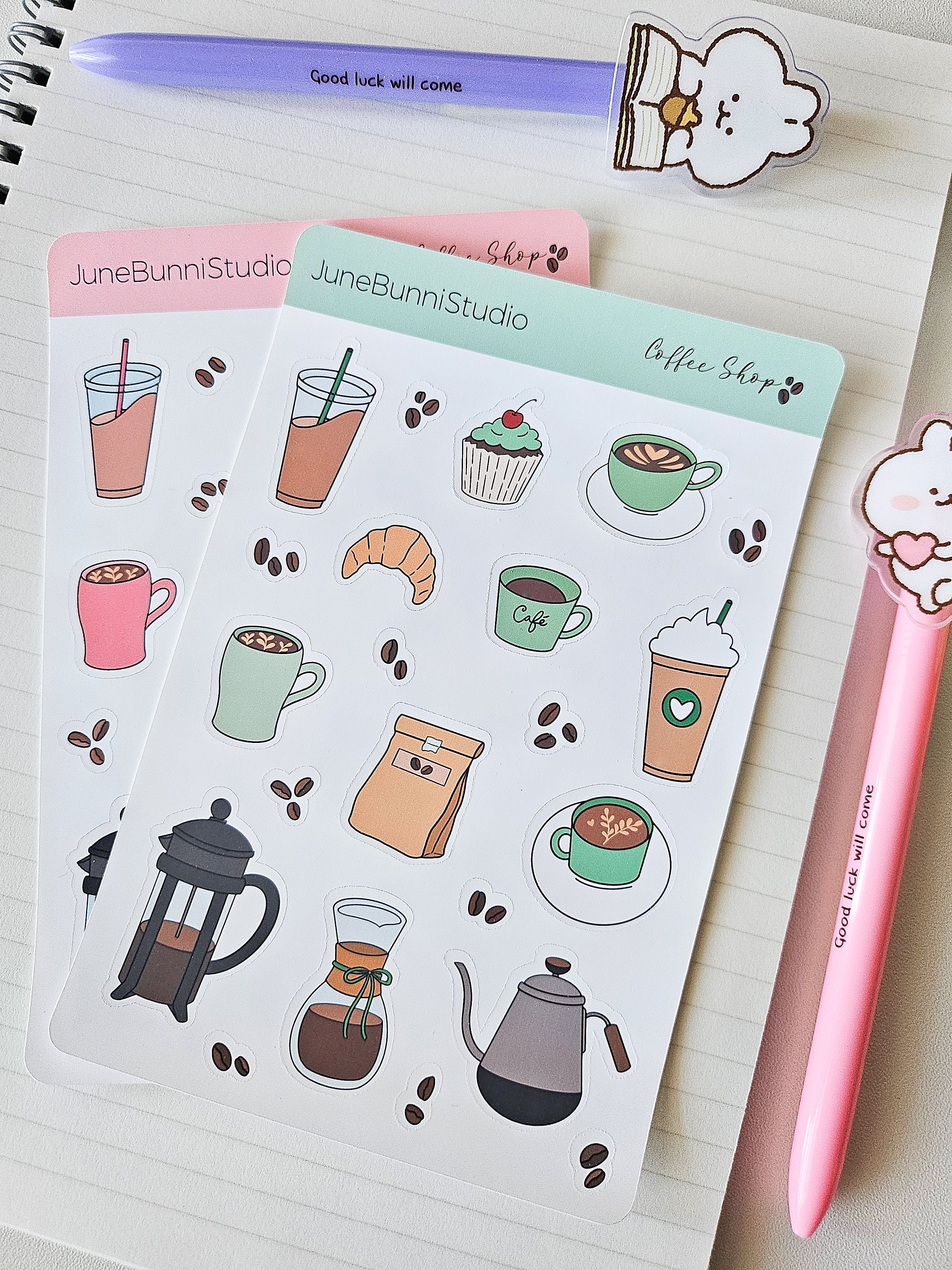 Sticker Sheet Coffee Shop / Journal Stickers / Calendar Stickers ...