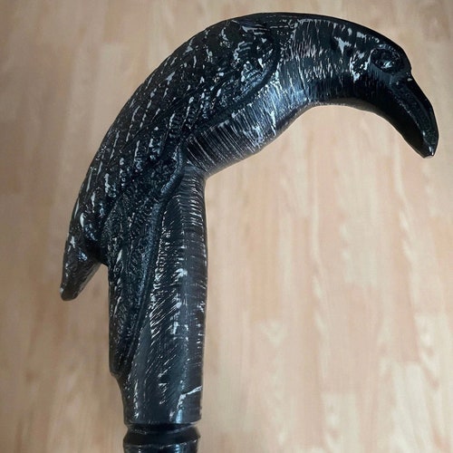 Rare Victorian RAVEN Handcrafted Walking Stick Cane-al - Etsy