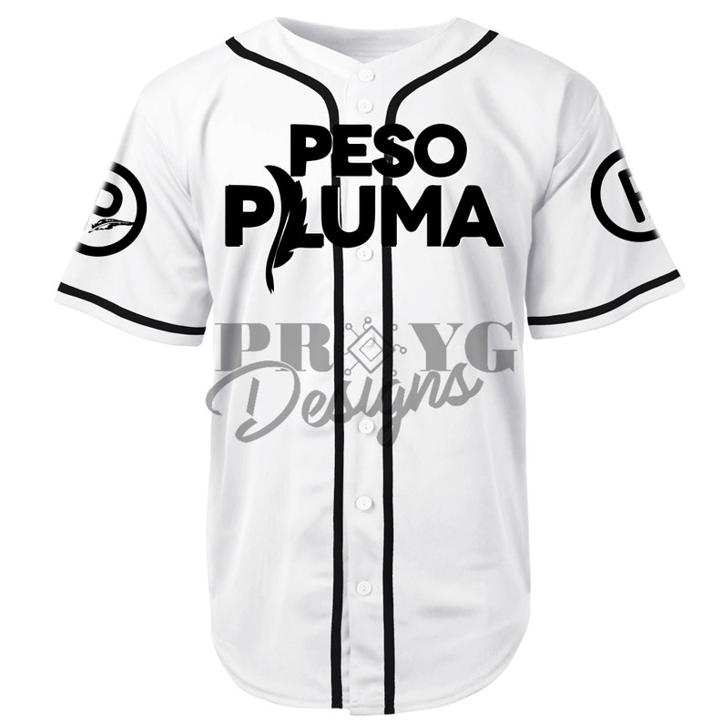 Peso Pluma Inspired White Baseball Jersey Corridos Tumbados - Etsy