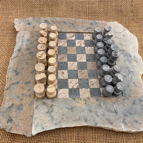 Stone Chess Set - Etsy
