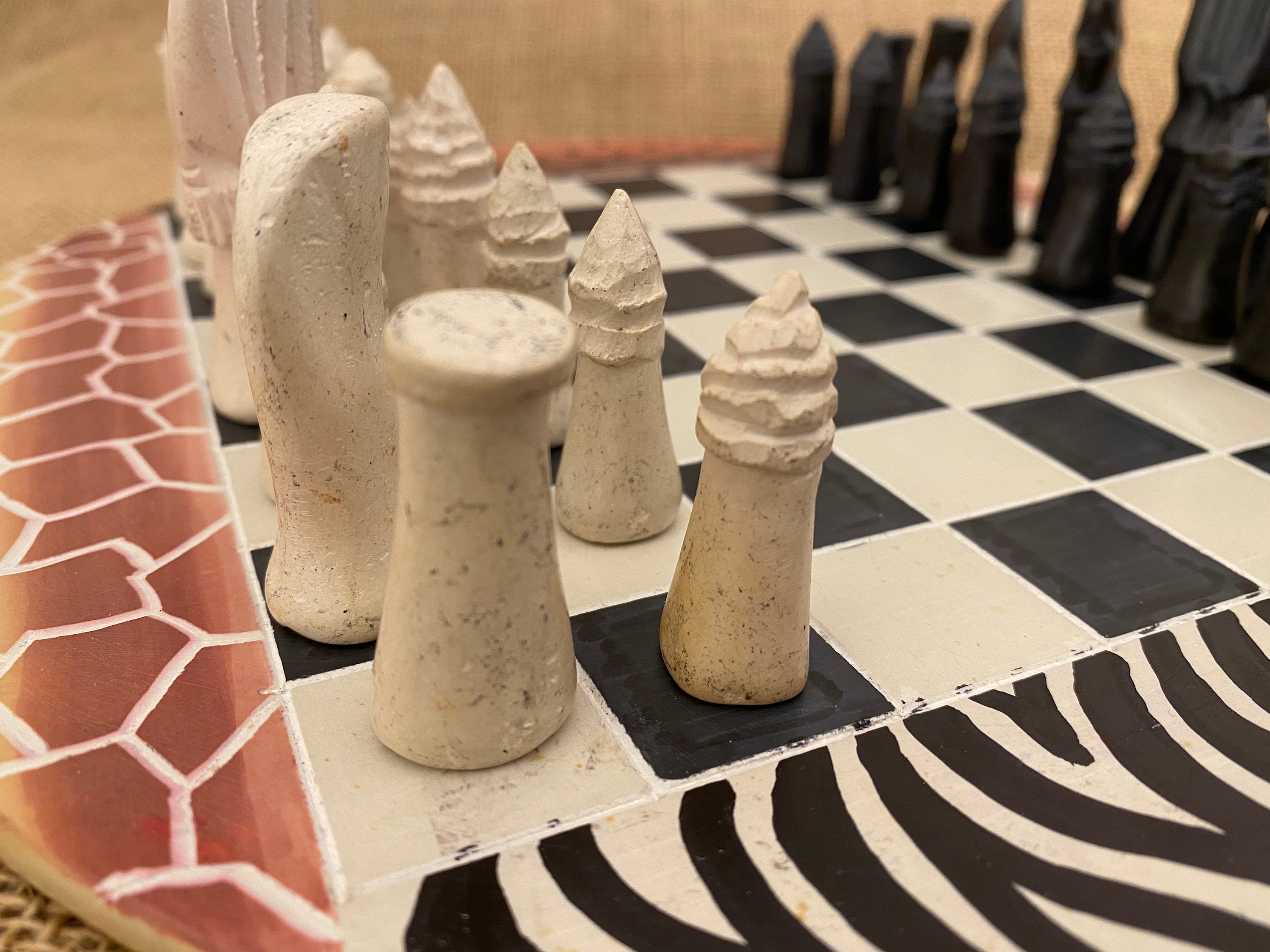 Rare Handcrafted African Chess Set - Etsy