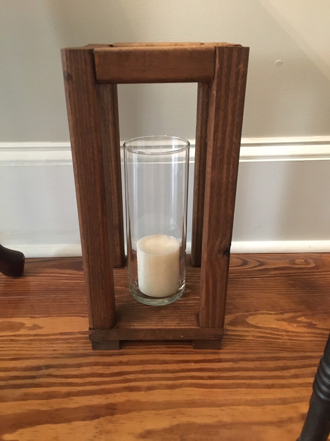 Rustic Farmhouse Wooden Lantern - Etsy