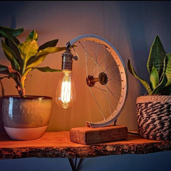 Upcycled Lamp - Etsy UK