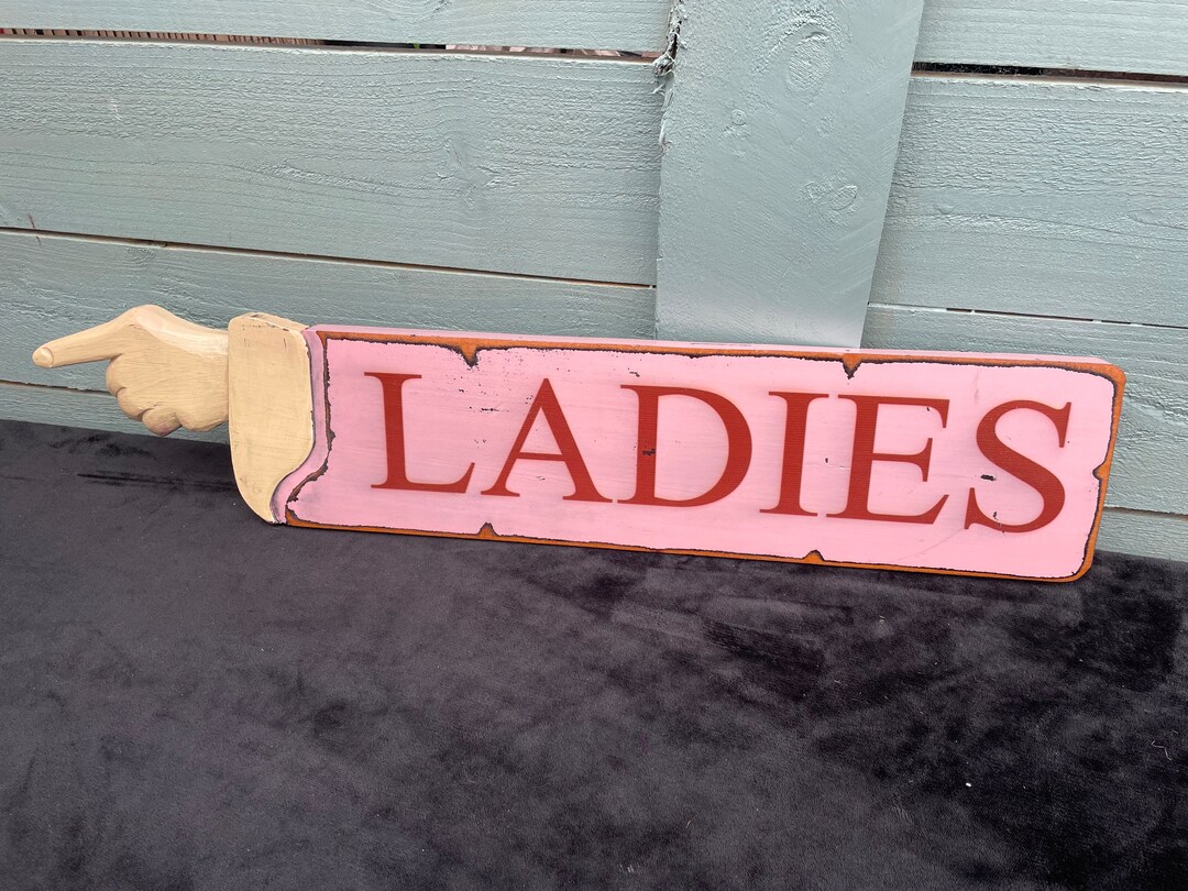 New Large Ladies Finger Pointing Wooden Wall Hanging Bar Sign - Etsy