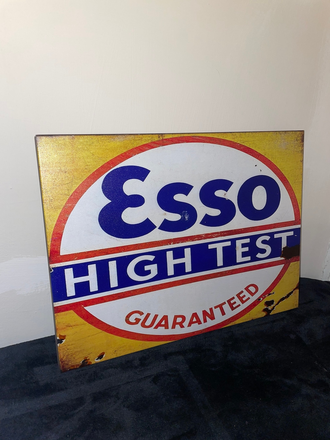 New Large Esso Motor Oil Wall Hanging Metal Rustic Style Sign - Etsy UK
