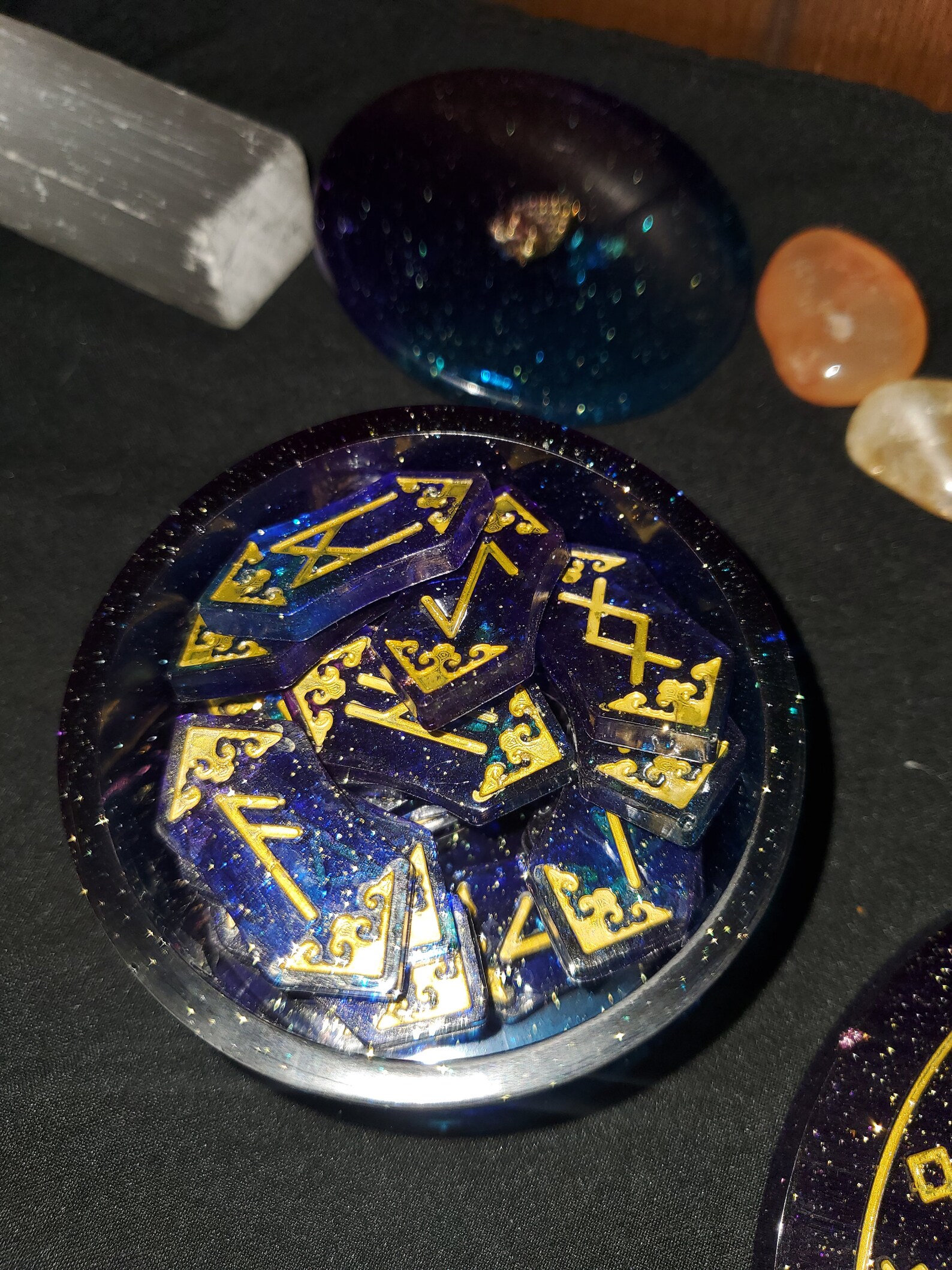 Custom Resin Runes, Rune Plate and Container - Etsy