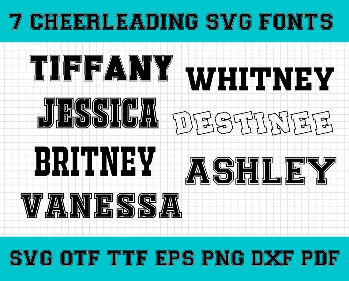 Fonts Cheerleading SVG Cheerleading SVG Cheerleading SVG | Etsy