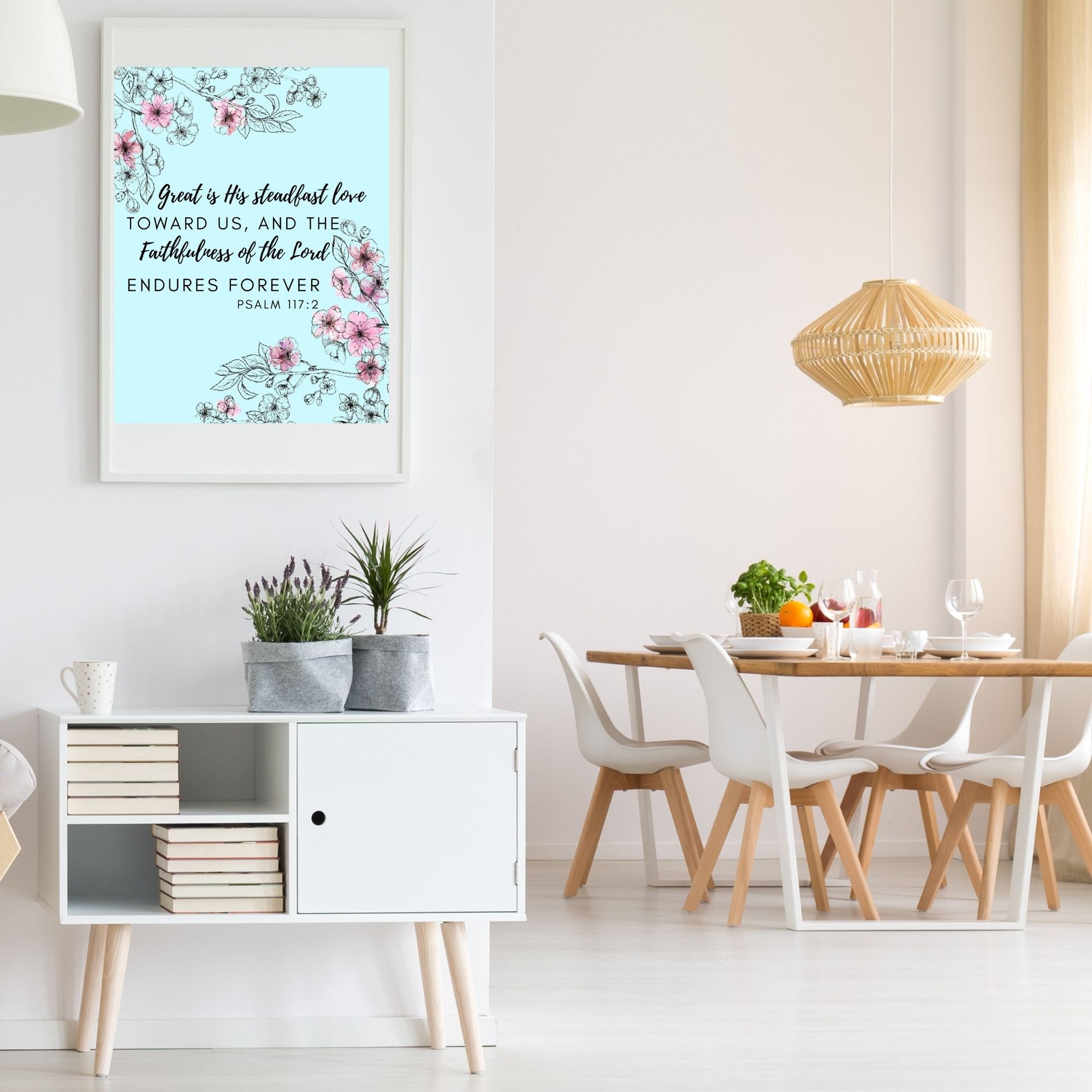 Psalm 117:2 | Digital Art, Instant Download | Scripture Calligraphy Ink ...