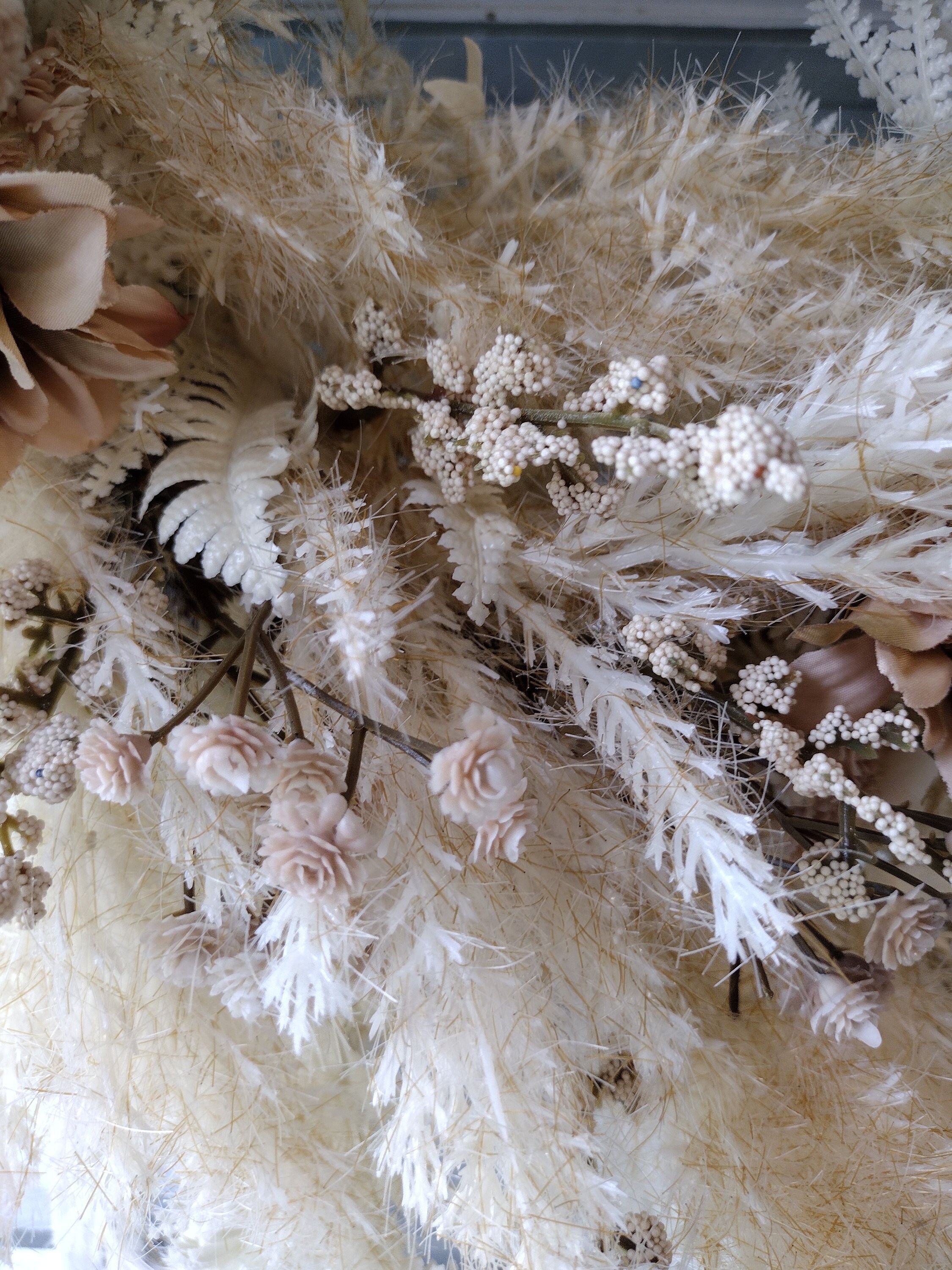 Boho Wreath, Year-round Wreath, Neutral Wreath, White Wreath, Boho ...