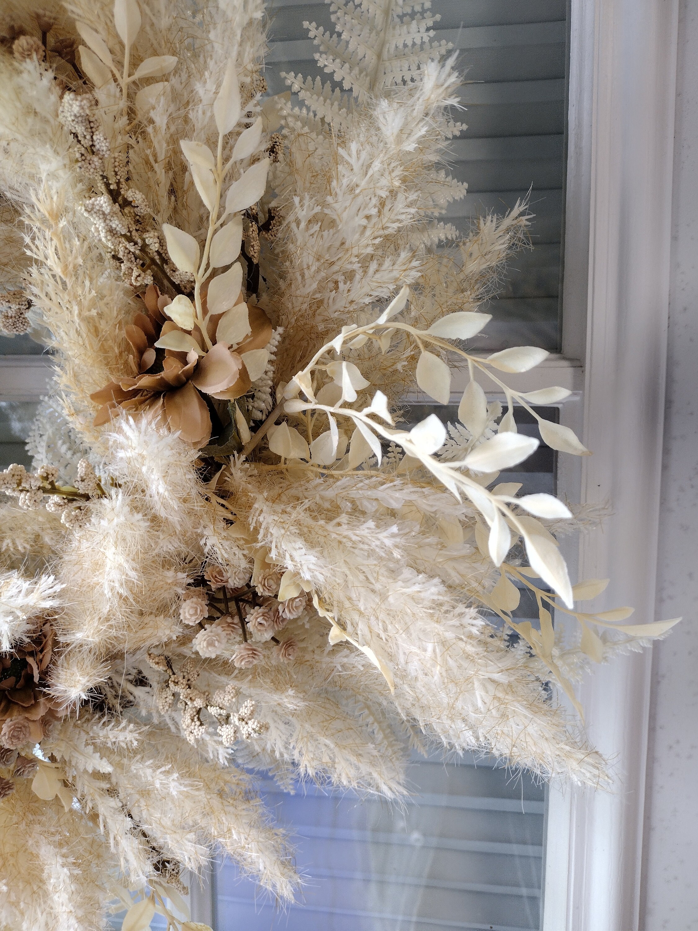 Boho Wreath, Year-round Wreath, Neutral Wreath, White Wreath, Boho ...