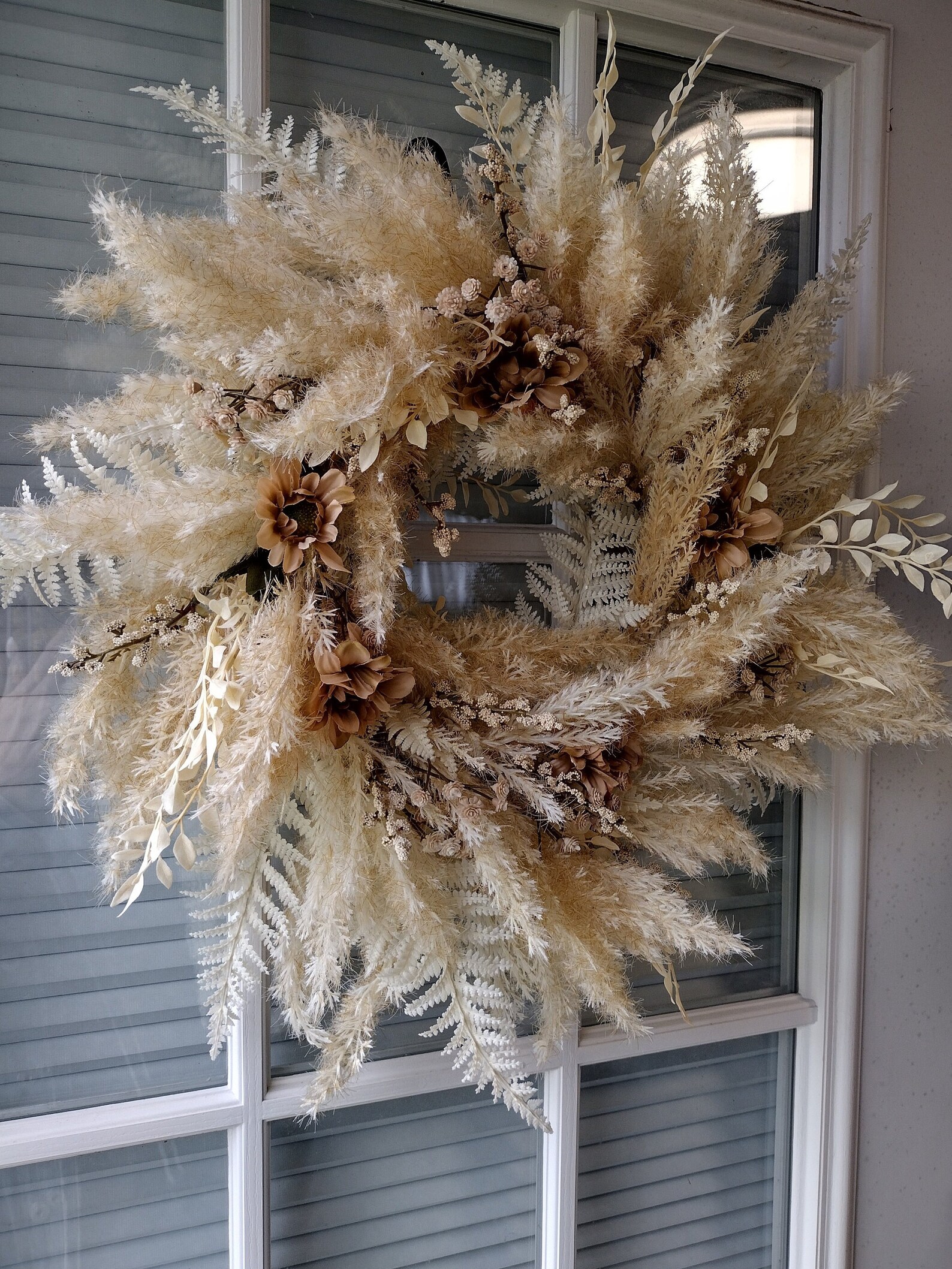 Boho Wreath, Year-round Wreath, Neutral Wreath, White Wreath, Boho ...