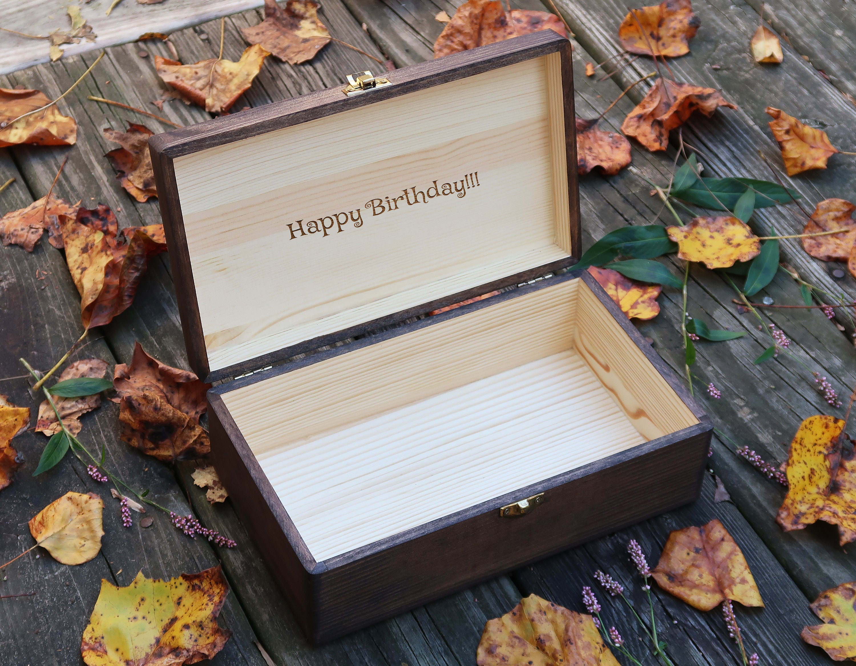 Personalized Engraved Mountains Box, Collection Box, Storage Box, Photo ...