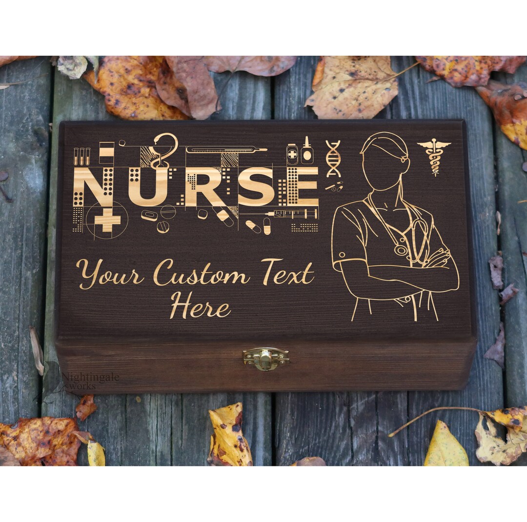 Personalized Engraved Box for Nurse, Nurses Week Gift, Medical Worker ...