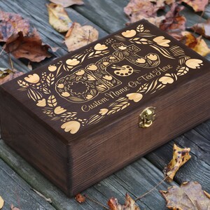 Personalized Engraved Art Box, Custom Craft Box, Paint Box, Gift for ...