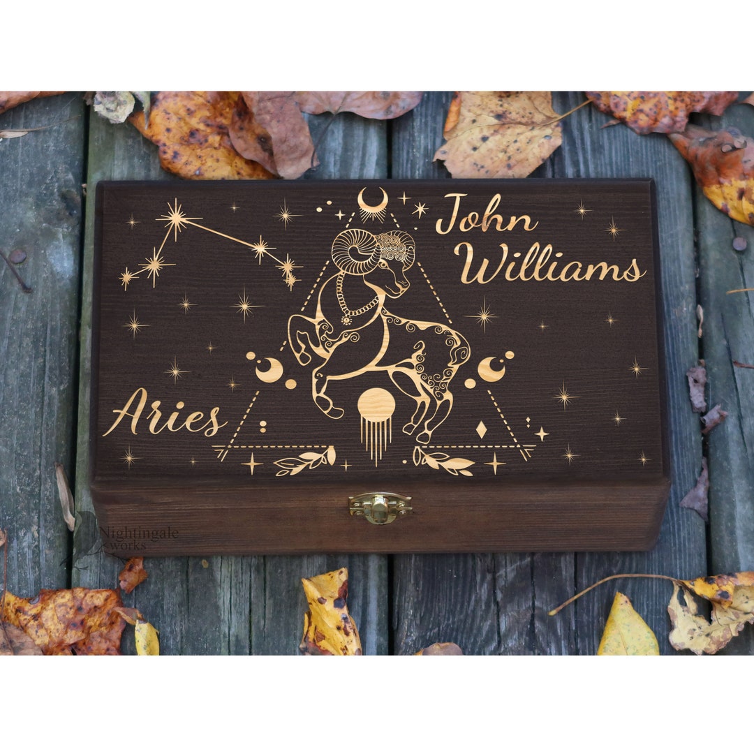 Custom Aries Zodiac Box Astrology Gift Zodiac Gifts - Etsy
