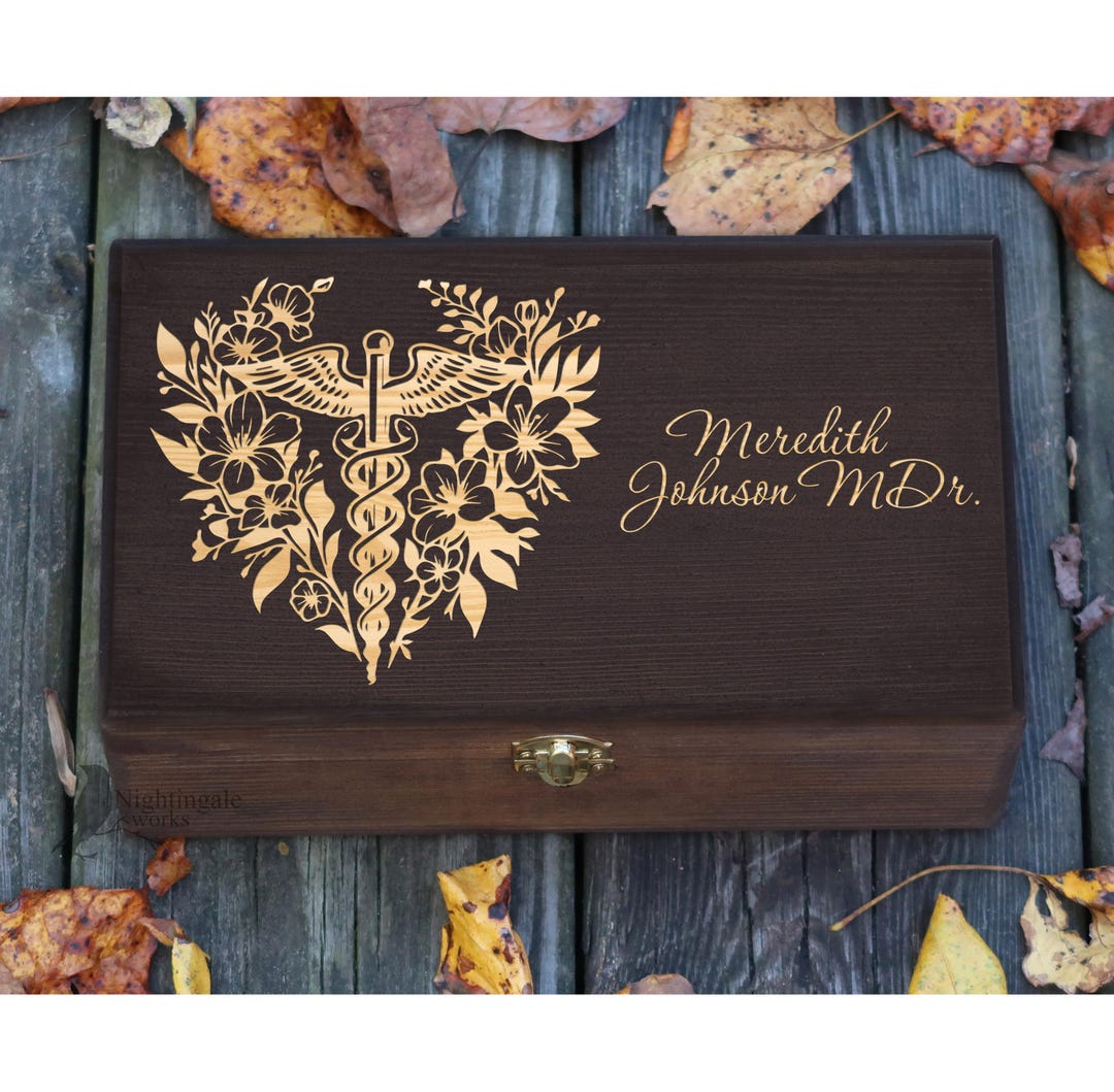 Personalized Engraved Box for Nurse, Medical Staff Gift, Appreciation ...