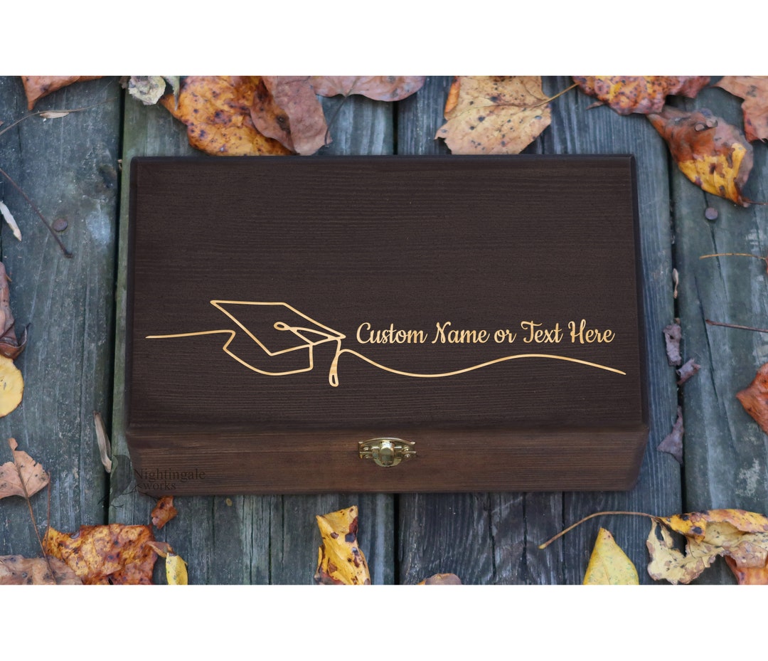 Personalized Engraved Graduation Box, Gift for Student, Gift for ...
