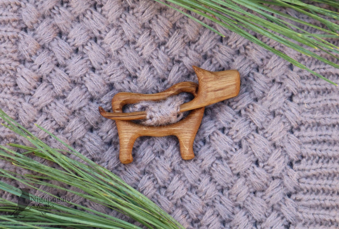 Wooden Dog Pin, Shawl Pin, Wood Scarf Pin, Eco Friendly Accessory, Dog ...