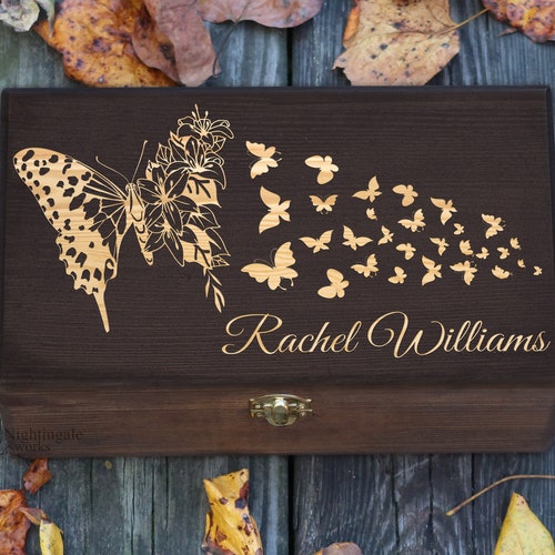 Floral Butterfly Memory Box - Etsy