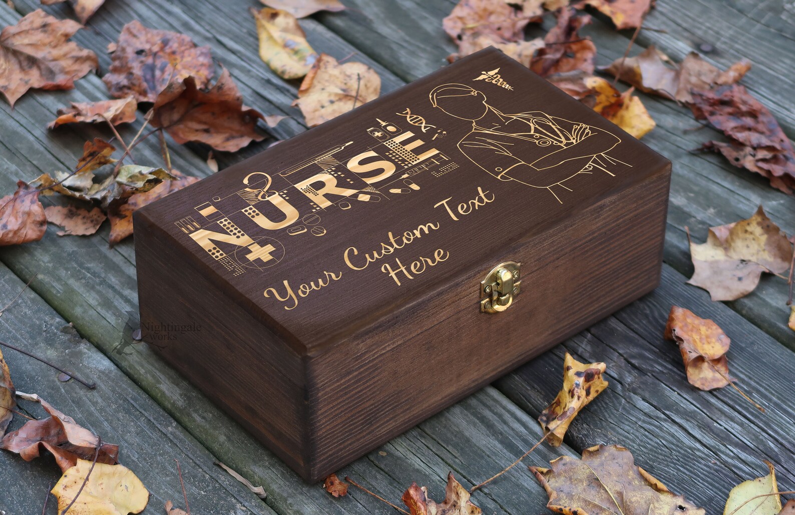 Personalized Engraved Box for Nurse, Nurses Week Gift, Medical Worker ...