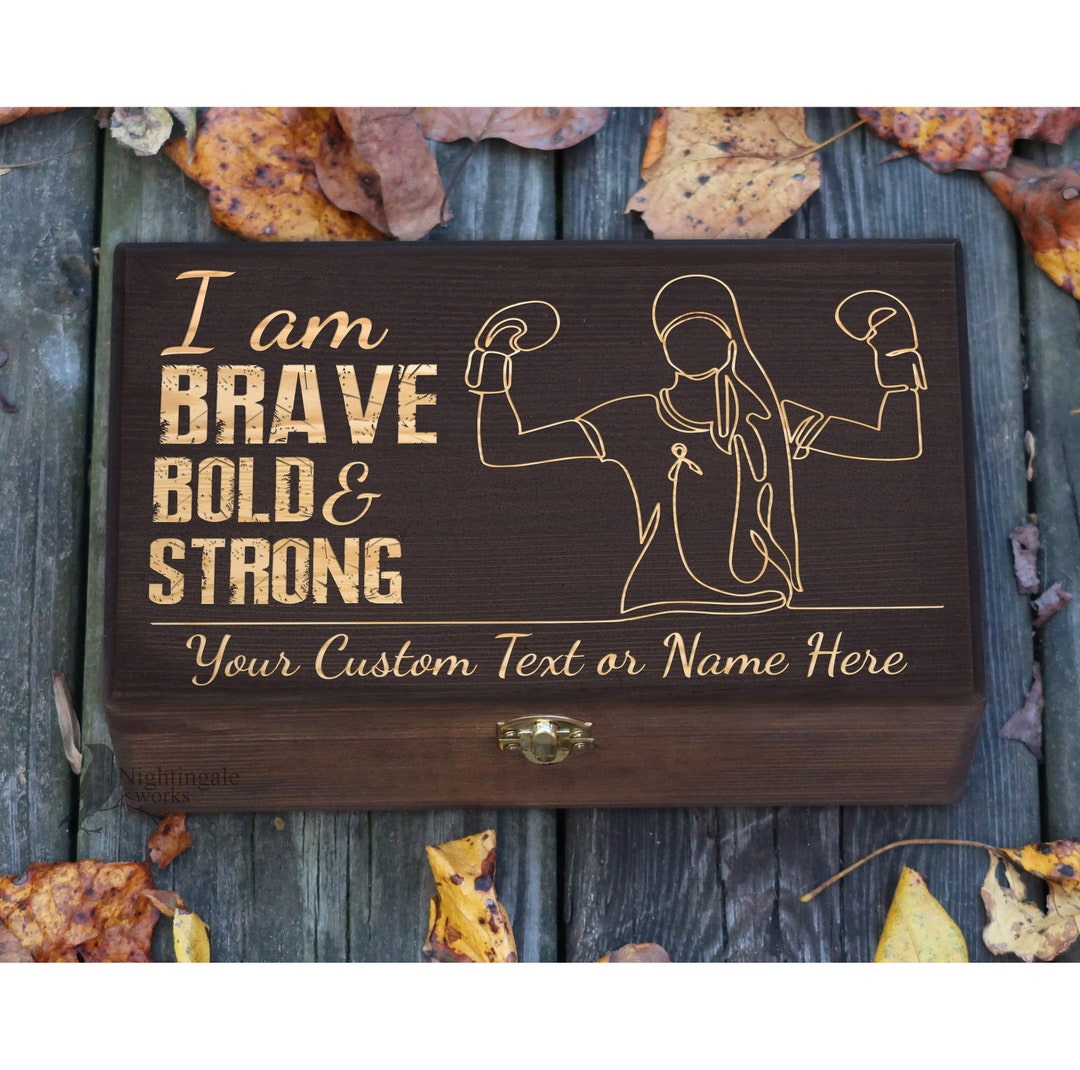 Personalized Engraved Box for Cancer Patient, Cancer Survivor Gift ...