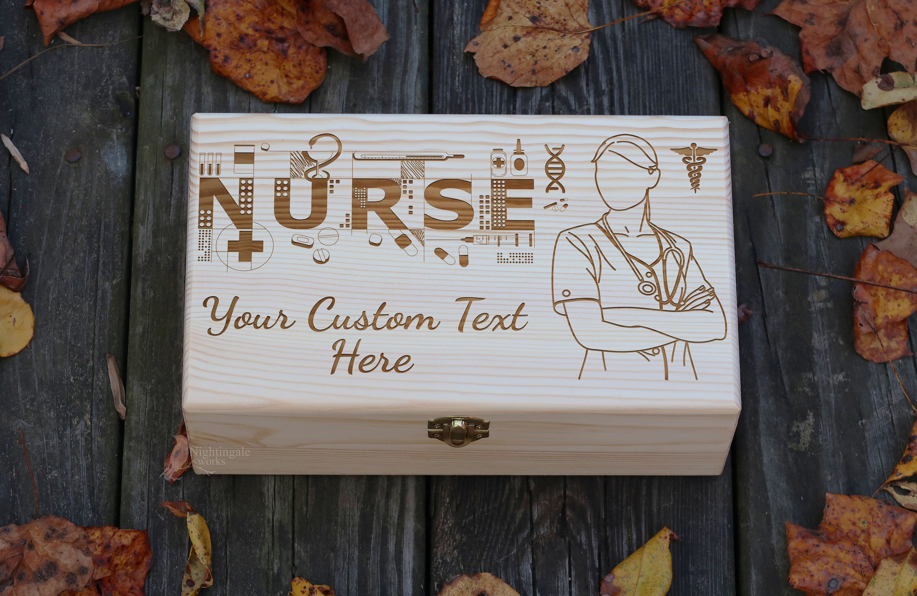 Personalized Engraved Box for Nurse, Nurses Week Gift, Medical Worker ...