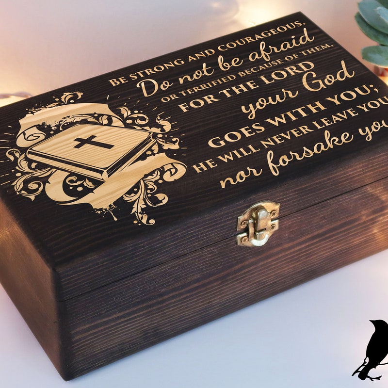Bible Quotes Wooden Box - Etsy